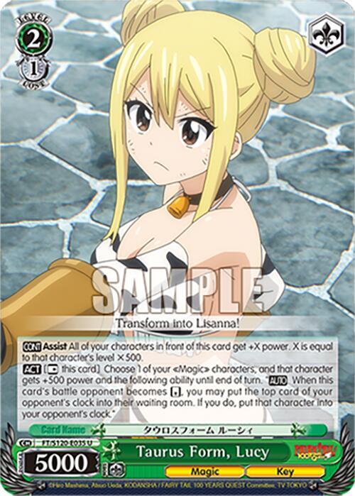 Taurus Form, Lucy - FAIRY TAIL 100 YEARS QUEST - Weiss Schwarz ...