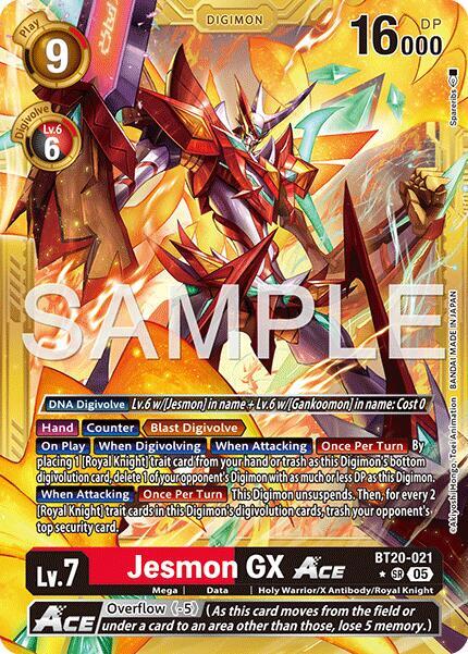 Jesmon GX ACE (Gold Border) - Advanced Booster Digimon Generation ...