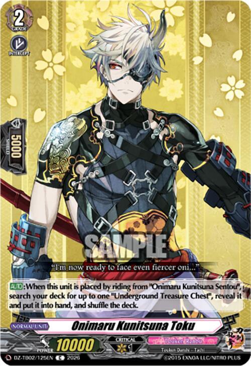 Onimaru Kunitsuna Toku Dz Tb02 Touken Ranbu Online Cardfight 9986