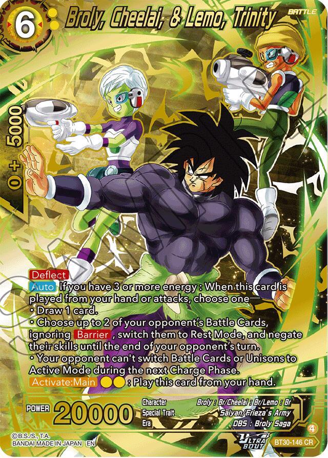 Broly, Cheelai, & Lemo, Trinity - Three Glorious Fighters - Dragon Ball ...