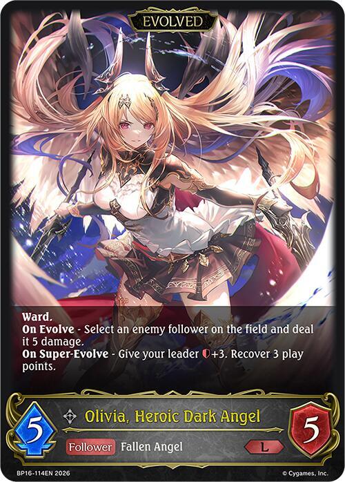 Olivia, Heroic Dark Angel (Evolved) - BP16: New World Genesis ...