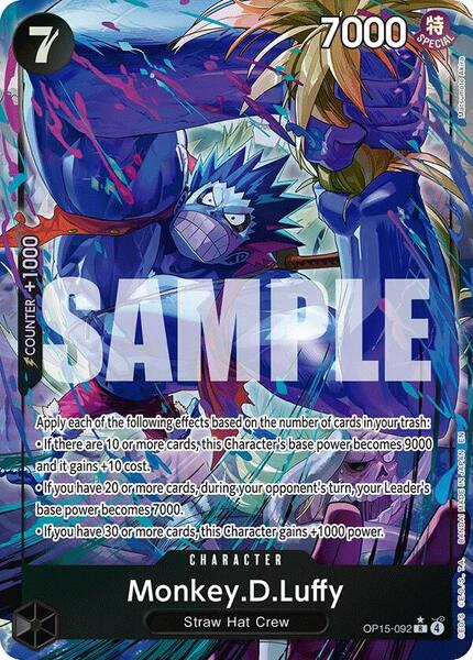 Monkey.D.Luffy (OP15-092) (Alternate Art) - Adventure on Kami's Island ...
