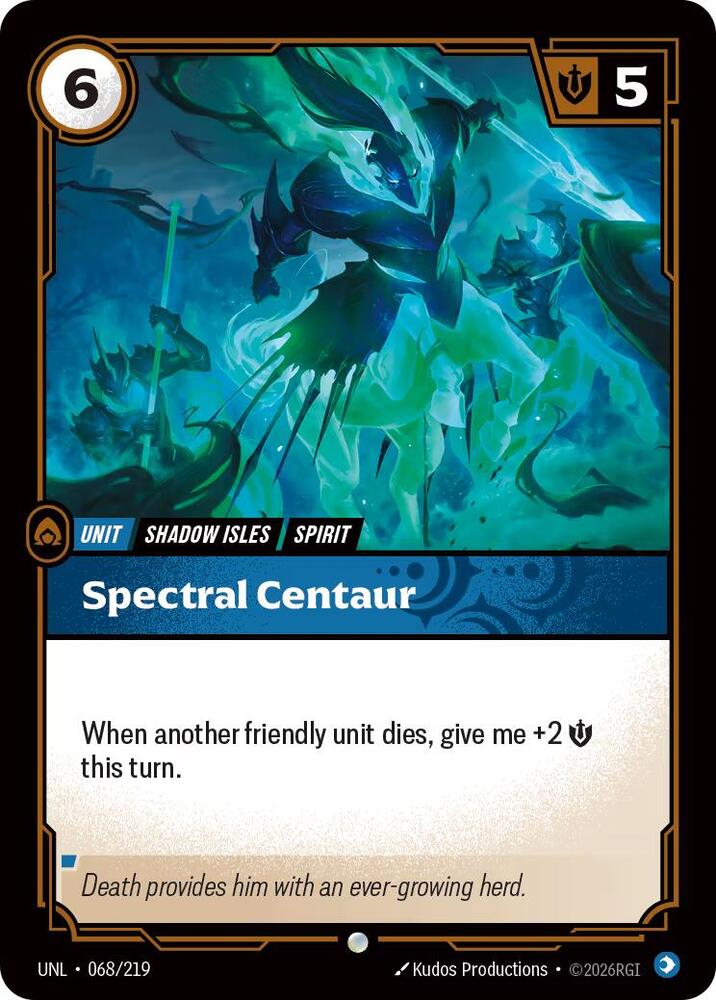 Spectral Centaur - Unleashed - Riftbound: League of Legends Trading ...