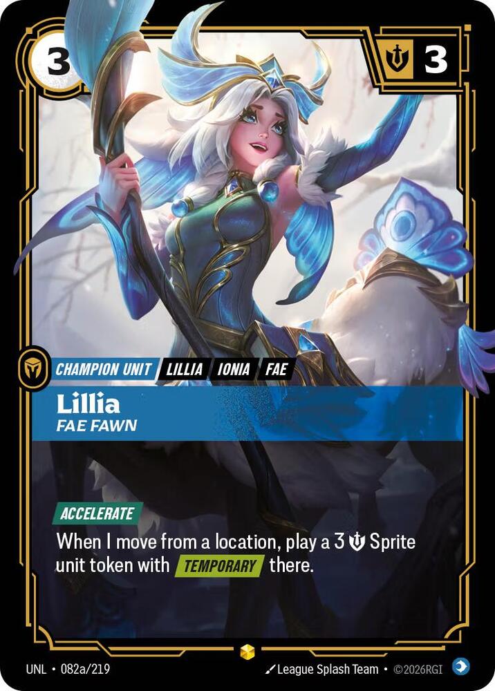 Lillia - Fae Fawn (Alternate Art) - Unleashed - Riftbound: League of ...