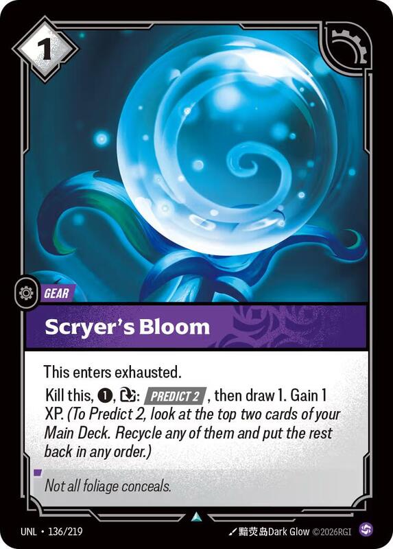 Scryer's Bloom - Unleashed - Riftbound: League of Legends Trading Card ...