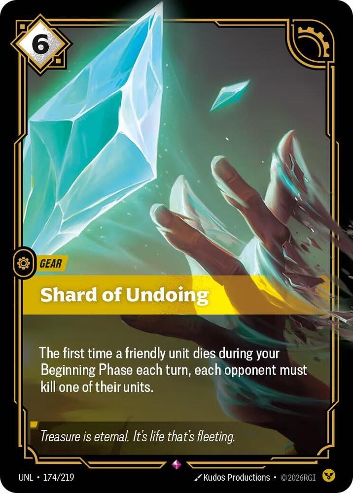 Shard of Undoing - Unleashed - Riftbound: League of Legends Trading ...