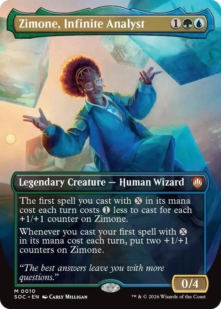 Zimone, Infinite Analyst (Borderless) - Commander: Secrets of ...