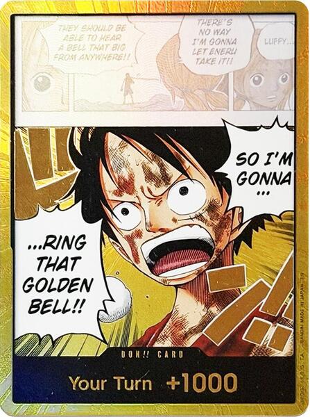 DON!! Card (Luffy) (Gold) - Adventure on Kami's Island - One Piece Card ...