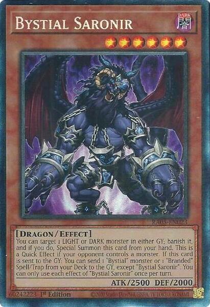 Bystial Saronir (Collector's Rare) - Rarity Collection 5 - YuGiOh ...
