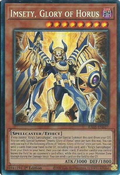 Imsety, Glory of Horus (Collector's Rare) - Rarity Collection 5 ...