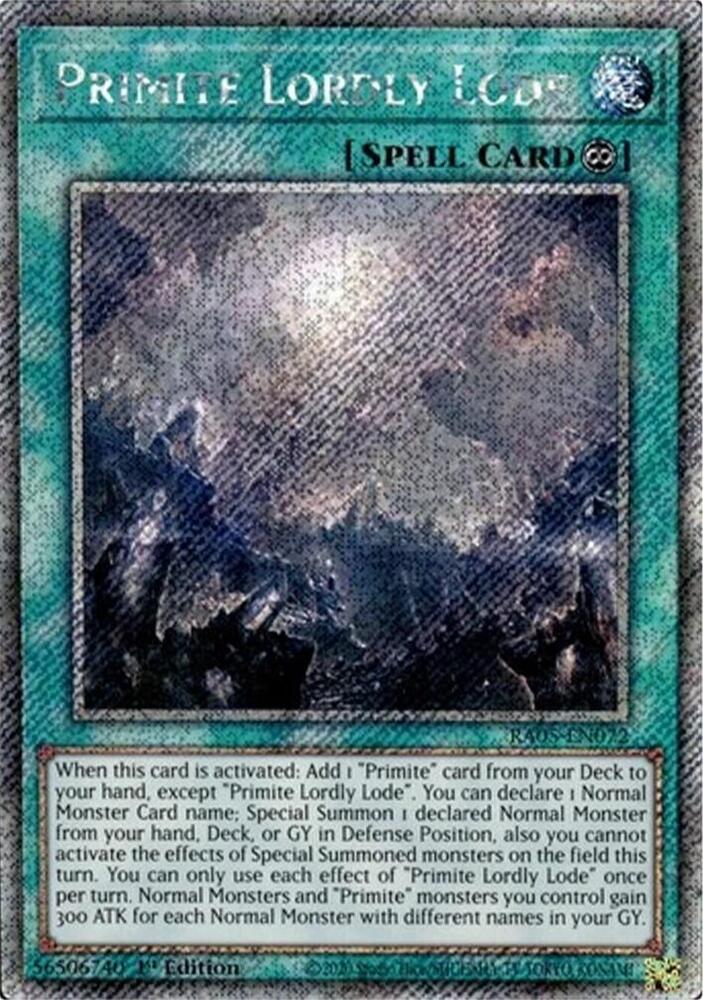 Primite Lordly Lode (Platinum Secret Rare) - Rarity Collection 5 ...