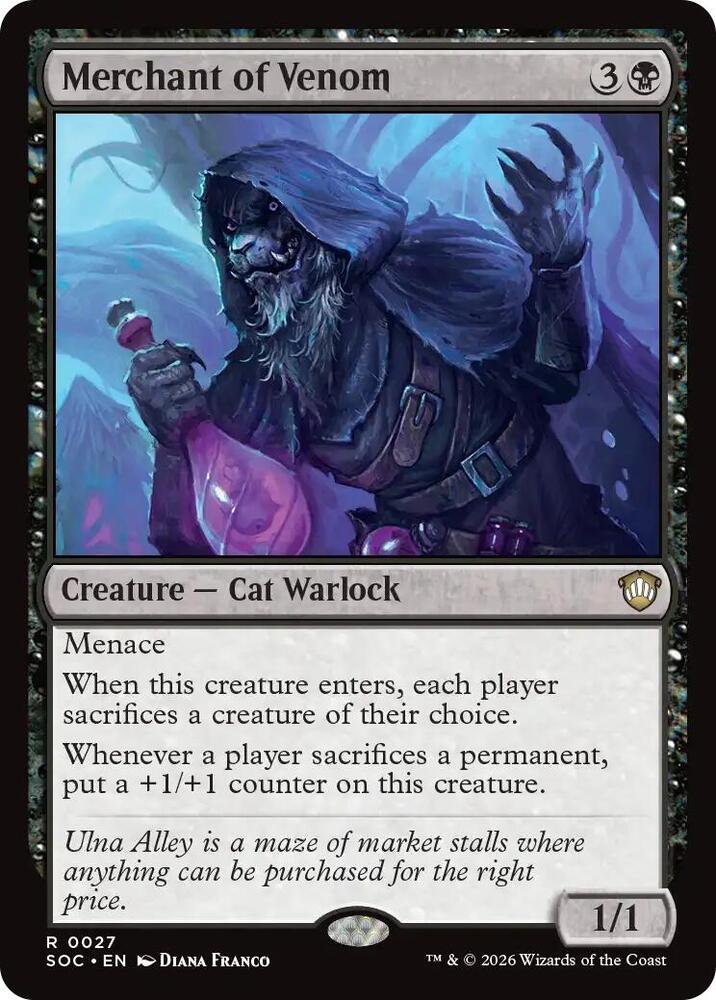 Merchant of Venom - Commander: Secrets of Strixhaven - Magic: The ...