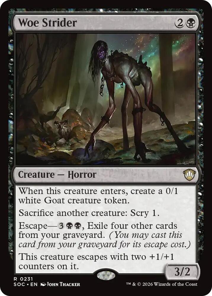 Woe Strider - Commander: Secrets of Strixhaven - Magic: The Gathering ...