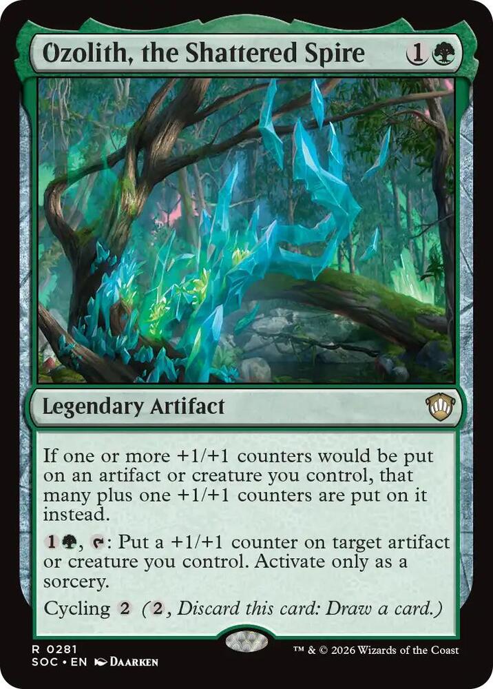 Ozolith, the Shattered Spire - Commander: Secrets of Strixhaven - Magic ...