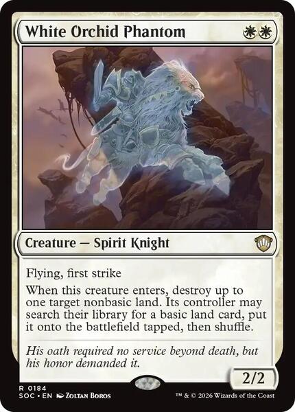 White Orchid Phantom - Commander: Secrets of Strixhaven - Magic: The ...