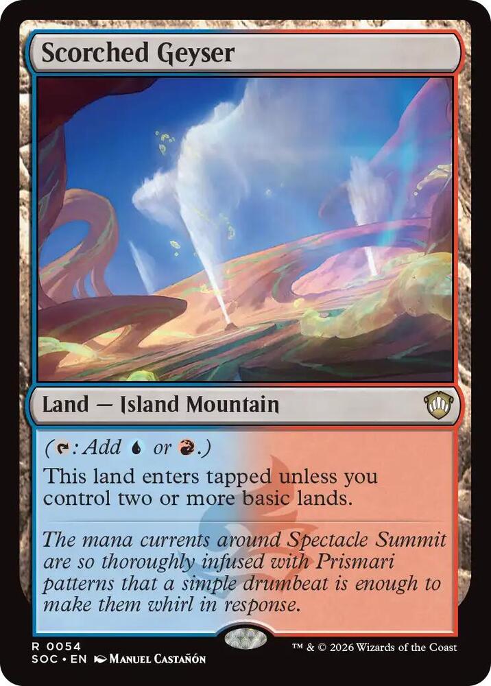 Scorched Geyser - Commander: Secrets of Strixhaven - Magic: The ...