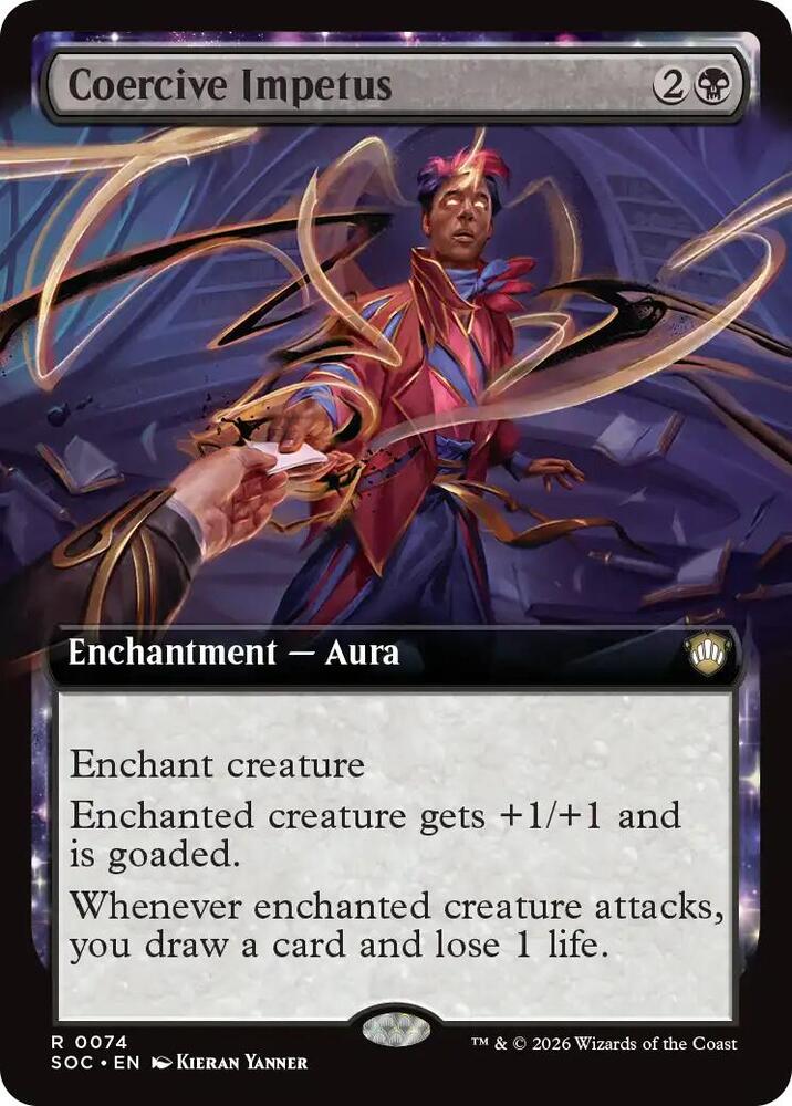 Coercive Impetus (Extended Art) - Commander: Secrets of Strixhaven ...