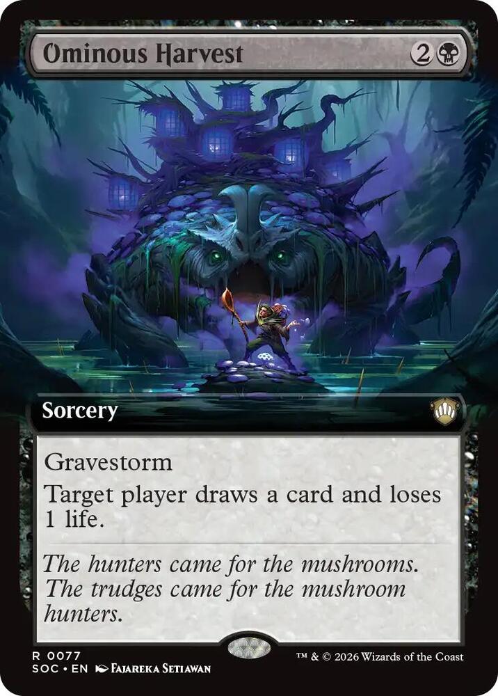 Ominous Harvest (Extended Art) - Commander: Secrets of Strixhaven ...