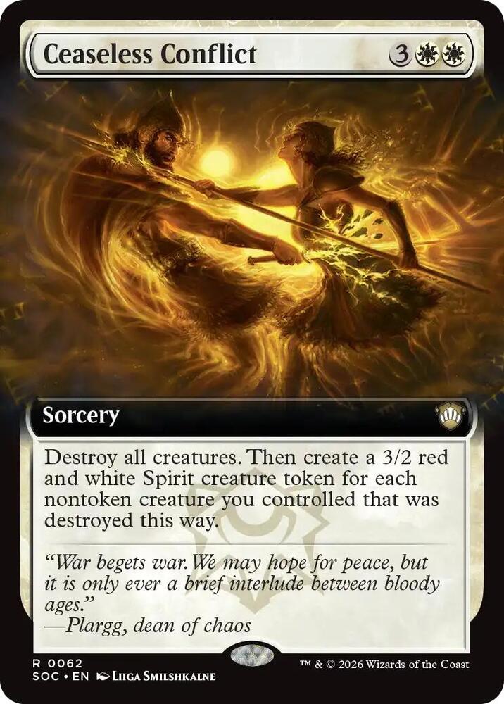 Ceaseless Conflict (Extended Art) - Commander: Secrets of Strixhaven ...
