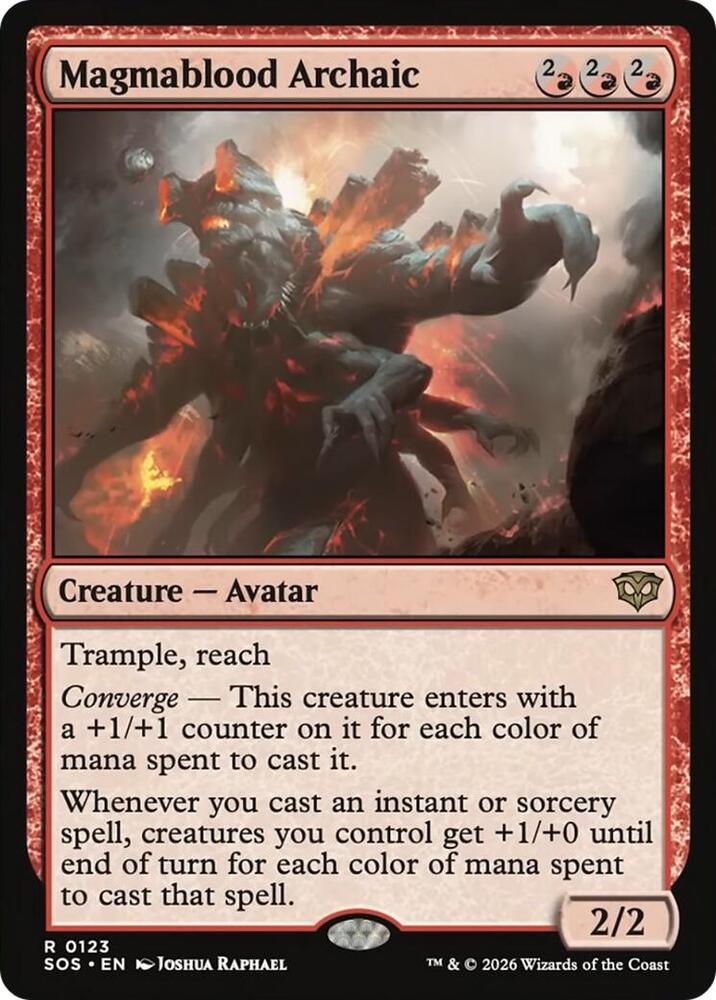 Magmablood Archaic - Secrets of Strixhaven - Magic: The Gathering ...