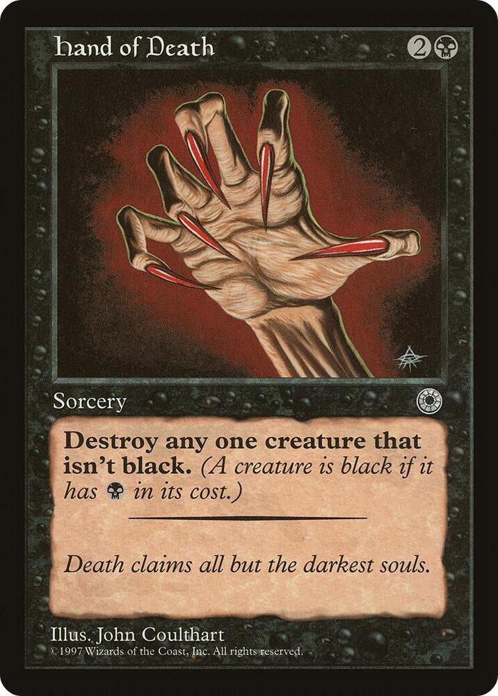 Hand of Death (Reminder Text) - Portal - Magic: The Gathering ...