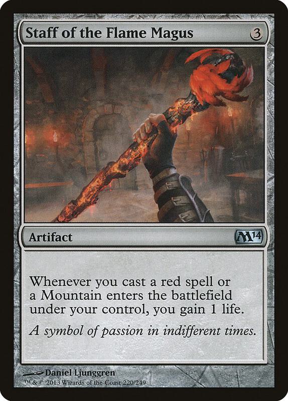 Staff of the Flame Magus - Magic 2014 (M14) - Magic: The Gathering ...