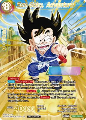 Son Goku, Adventure (Serial Numbered) - Tournament Promotion Cards ...