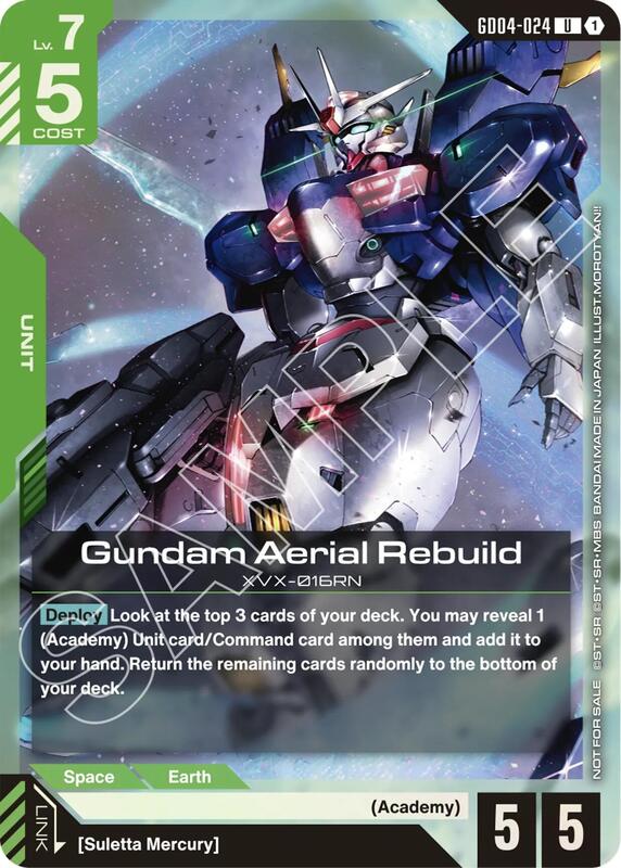 Gundam Aerial Rebuild (GD04 Release Event) - Gundam Promotional Cards ...