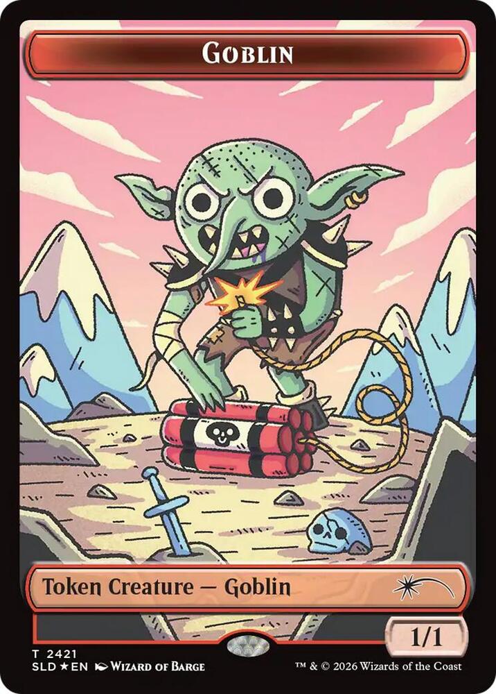Goblin Token (2421) - Secret Lair Drop Series - Magic: The Gathering ...