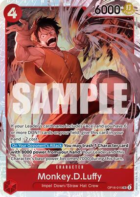 Monkey.D.Luffy - The Time of Battle - One Piece Card Game - TCGplayer.com