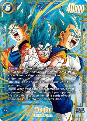Vegito - FB10-121 (Super Alternate Art) - Cross Force - Dragon Ball ...