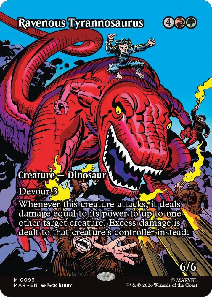 Ravenous Tyrannosaurus (Borderless) - Marvel Universe Eternal-Legal ...