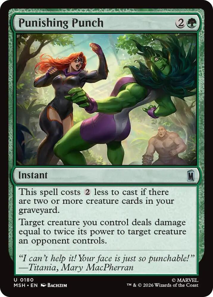 Punishing Punch - Marvel Super Heroes - Magic: The Gathering ...