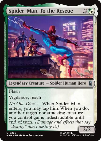 Spider-Man, To the Rescue - Marvel Super Heroes - Magic: The Gathering ...