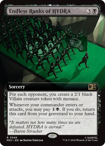 Endless Ranks of HYDRA (Extended Art) - Commander: Marvel Super Heroes ...