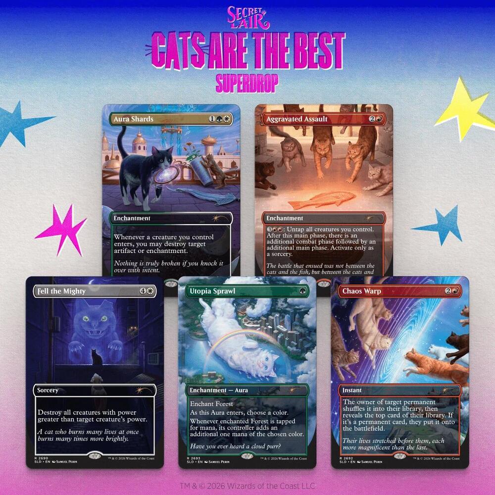 Secret Lair Drop: Cats of Chaos - Non-Foil Edition - Secret Lair Drop ...