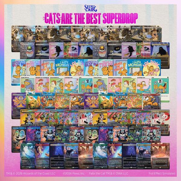 Secret Lair Cats Are the Best Superdrop: Cats Rule Everything Bundle ...