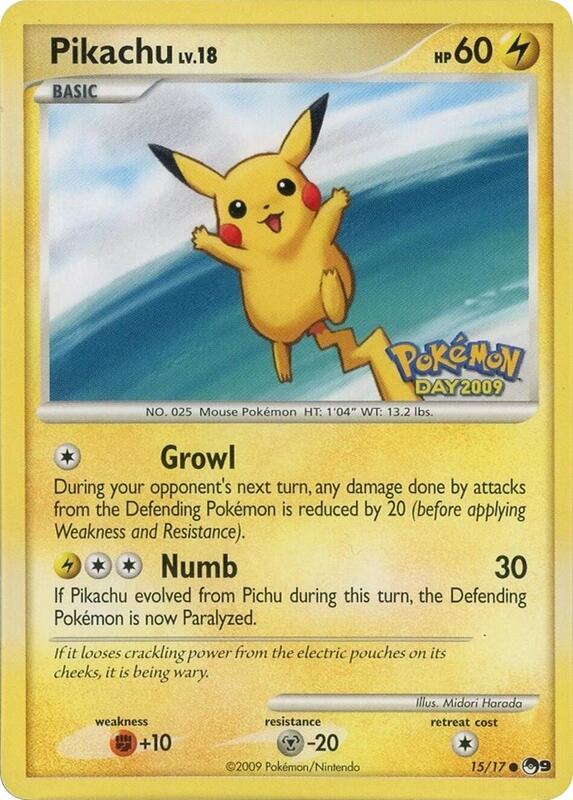 Pikachu (Pokemon Day 2009) - POP Series 9 - Pokemon - TCGplayer.com