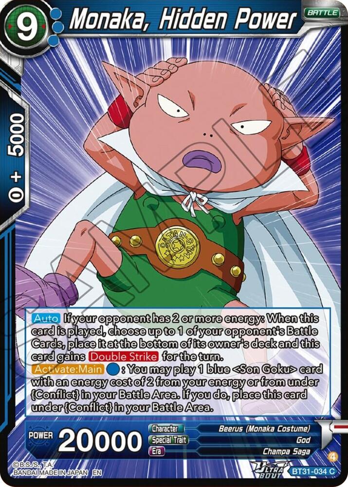 Monaka, Hidden Power - Impact Beyond Dimensions - Dragon Ball Super ...