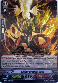 Amber Dragon, Dusk (SP) - BT04: Eclipse of Illusionary Shadows - Cardfight Vanguard