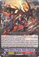 Military Dragon, Raptor Sergeant - BT08: Blue Storm Armada - Cardfight ...