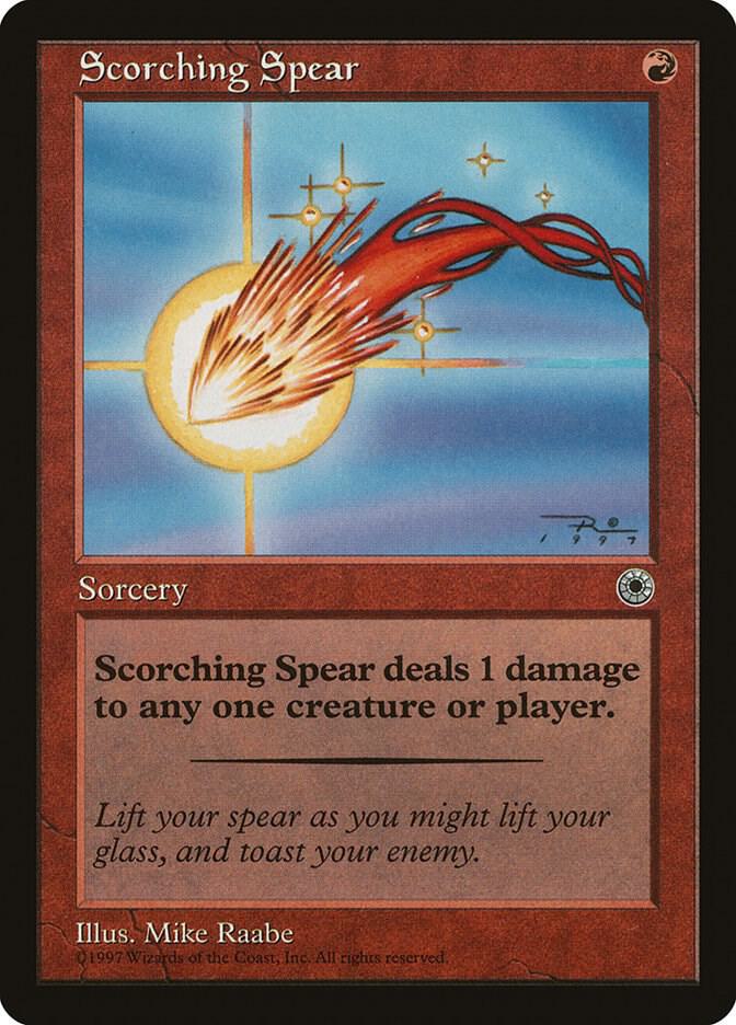 Scorching Spear - Portal - Magic: The Gathering - TCGplayer.com