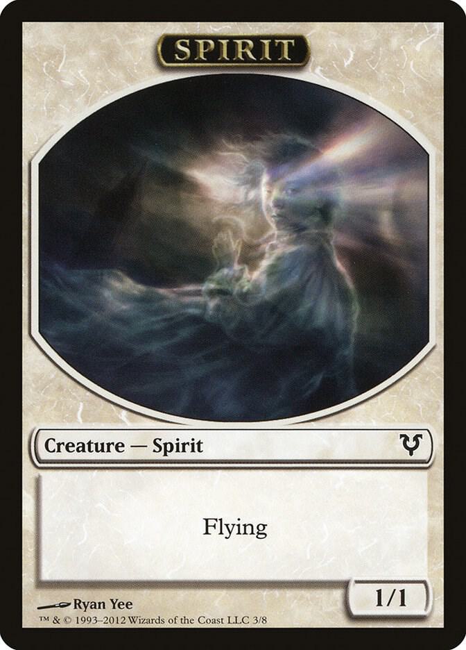 Spirit Token (3) - Avacyn Restored - Magic: The Gathering