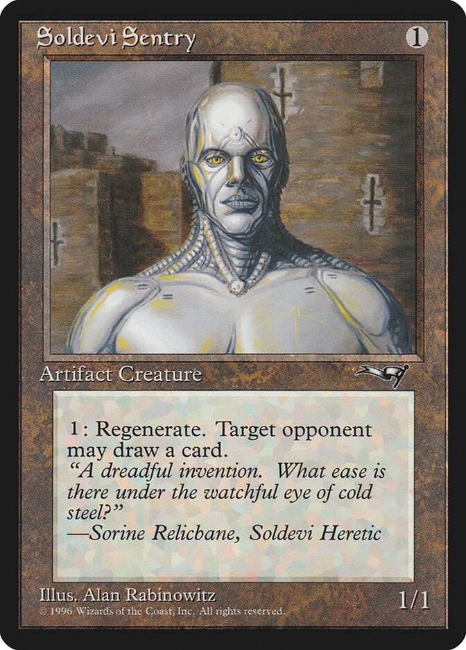 Soldevi Sentry (Close-Up) - Alliances - Magic: The Gathering ...