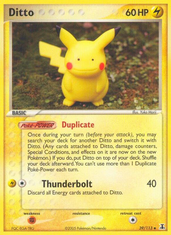 Ditto - 039/113 (Pikachu) - Delta Species - Pokemon - TCGplayer.com
