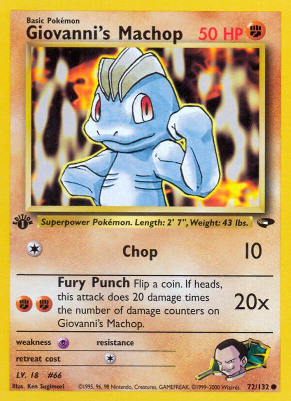 Giovanni's Machop - Gym Challenge - Pokemon - TCGplayer.com