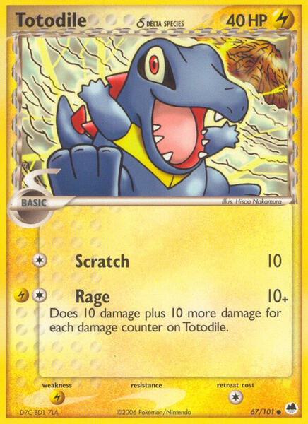 Totodile (Delta Species) - Dragon Frontiers - Pokemon - TCGplayer.com