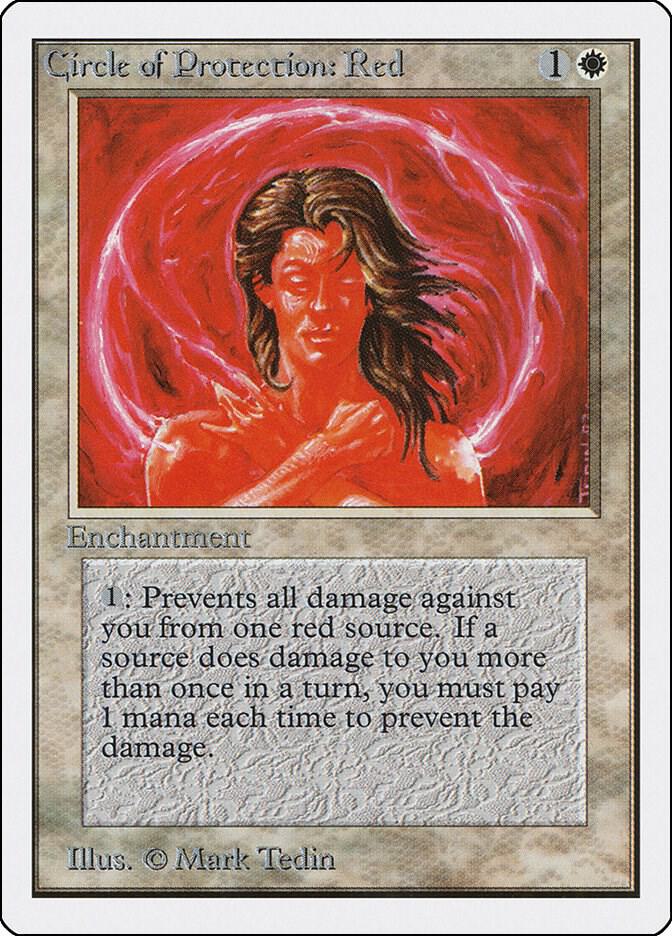 Circle of Protection: Red - Unlimited Edition - Magic: The Gathering ...