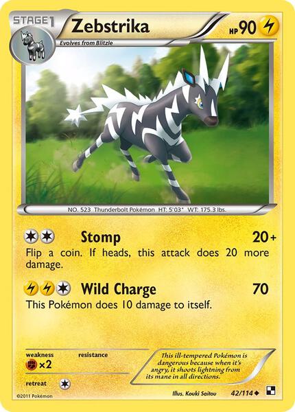 Zebstrika (42) - Black and White - Pokemon - TCGplayer.com