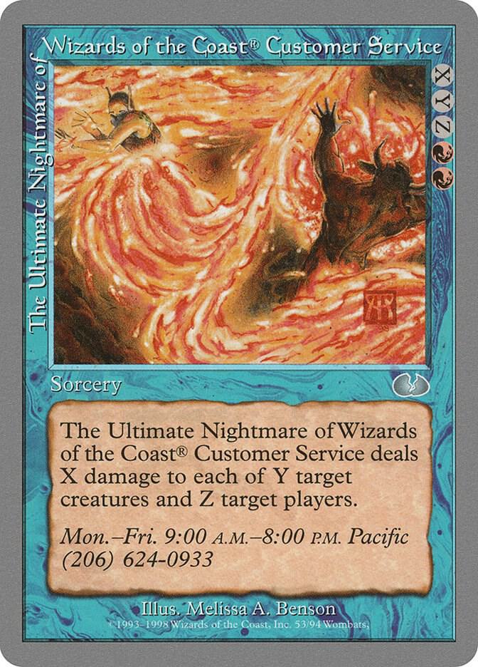 The Ultimate Nightmare of Wizards of the Coast Customer Service ...